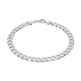 Panzerarmband Amor, silberfarben, Armbänder, Damen, 21cm, Silber 925 (Sterlingsilber), Panzerarmband