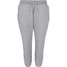 Urban Classics M&auml;dchen Stoffhose "Urban Classics Damen Girls Sweatpants"erdgrau, Gr. 158, unifarben, 65% Baumwolle, 35% Polyester, Hosen
