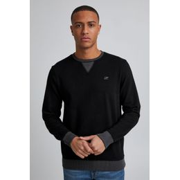 Blend Damen Rundhalspullover "BHMarlon", schwarz, Gr. L, meliert, Sweatware, 100% Baumwolle, Pullover, Klassisches Sweatshirt mit Rundhalsausschnitt