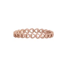 CAI CA&Iuml; Damen Fingerring "925/- Sterling Silber ros&eacute;vergoldet Herz Stacking", 060 (19,1), Silber 925 (Sterlingsilber), rosa, Silber 925 (Sterlingsilber),