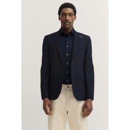 Anzugsakko Bugatti "Mix & Match", Herren, Gr. 54, blau (390, marine), 75% Wolle, 22% Polyester, 3% Elasthan, unifarben, normal, Manschette, Sakkos, Modern Fit