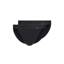 Skiny Herren Slip "Slip 2er Pack", Gr. L, schwarz, Obermaterial: 100% Baumwolle CO., Unterhosen