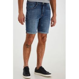 Blend Herren Jeansshorts "BHLuke", blau, Basic, Gr. L, unifarben, Web, 98% Baumwolle, 2% Elasthan, Jeans, Stilvolle 5-Pocket-Jeansshorts mit leichten