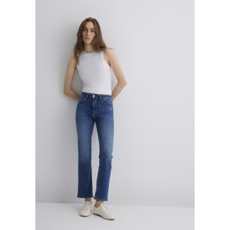 Mavi Damen Straight-Jeans "KENDRA"schwarz brushed str, Gr. 32, 87% Baumwolle, 11% Recyceltes Polyester, 2% Elasthan, Jeans, gerde Form