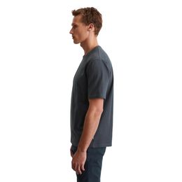 Marc O'Polo T-Shirt MARC O'POLO "aus hochwertiger Bio-Baumwolle", Herren, Gr. L, blau (schwarz navy), Obermaterial: 100% Baumwolle, unifarben, Basic, regular fit, Rundhals, normaler Saum, Shirts