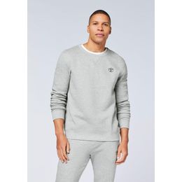 Chiemsee Herren Sweatshirt, grau, Gr. L, 80% Baumwolle, 20% Viskose, Sweatshirts