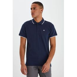 Blend Herren Poloshirt "BHAlsek", blau, Gr. L, unifarben, Web, 95% Baumwolle, 5% Elasthan, Shirts, Poloshirt mit Stickerei