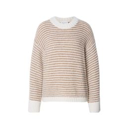 MSCH COPENHAGEN Pullover 'Pheodora' Damen Größe M/L beige / weiß