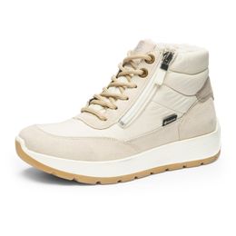 Sneakerboots Ara "NEW YORK", Damen, Gr. 5,5 (38,5), beige (creme, hellbeige), Textil, Veloursleder, Schuhe, Winterboots, Snowboots mit Gore-Tex, H-Weite
