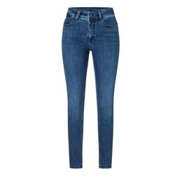 MAC Damen Skinny-fit-Jeanssporty dunkelblau, Gr. 36, unifarben, Denim/Jeans, Obermaterial: 82% Baumwolle, 9% Polyester, 5% Elastomultiester, 4%