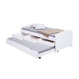 H&ouml;ffner Funktionsbett Luigo &brvbar; wei&szlig; &brvbar; Ma&szlig;e (cm): B: 98 H: 63 T: 208.0 &raquo; H&ouml;ffner