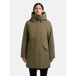 Khujo Damen Wintermantel "Diance", gr&uuml;n, Gr. S, Obermaterial: 100% Polyester. Innenfutter: 100% Polyester. Wattierung: 100% Polyester, M&auml;ntel, Lange