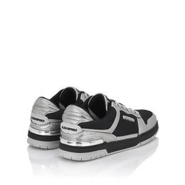 Plein Sport Damen Sneaker "Lo-Top Turnschuhe", Gr. 44, silber, Schuhe