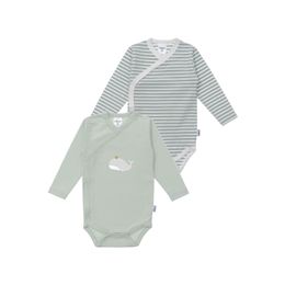 Liliput M&auml;dchen Body "Wal", Gr. 62, gr&uuml;n, 95% Baumwolle, 5% Polyester, bedruckt, Bodys, Doppelpack mit praktischen Druckkn&ouml;pfen
