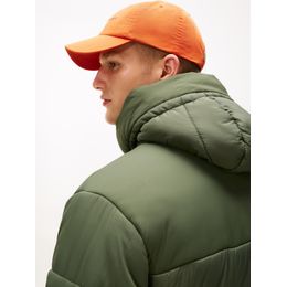 Tommy Jeans Herren Steppmantel "FABRIC MIXED PARKA"pewter gr&uuml;n, Gr. XXXL, unifarben, Web, Obermaterial: 100% Polyester, M&auml;ntel, Regular fit mit Kapuze