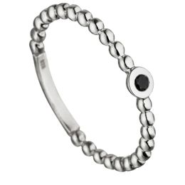 Jobo Damen Fingerring "Ring Wei&szlig;goldring Saphirring", 52, Wei&szlig;gold 333, silber, Wei&szlig;gold 333, Fingerringe, 333 Wei&szlig;gold mit Saphir