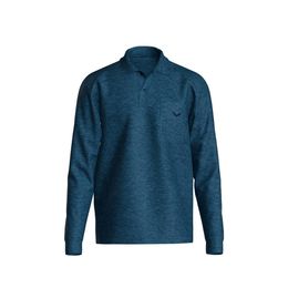 TRIGEMA Damen Poloshirt "TRIGEMA Poloshirt mit Brusttasche", blau, Basic, Gr. M, Piqu&eacute;, 100% Baumwolle, Shirts