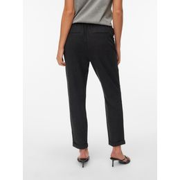 V&eacute;ro Moda VERO MODA Damen Anzughose "VMMAYA BESTIE MW LOOSE PANT NOOS"dunkelgrau melange, Gr. S, meliert, unifarben, Web, Obermaterial: 94% Polyester, 4%