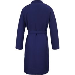 M&ouml;ve Kimono M&Ouml;VE, blau, Piqu&eacute;, Hausm&auml;ntel, "Homewear, ideal f&uuml;r Sauna & Spa, Hotelbademantel, Morgenmantel", Piqu&eacute;e-Oberfl&auml;che