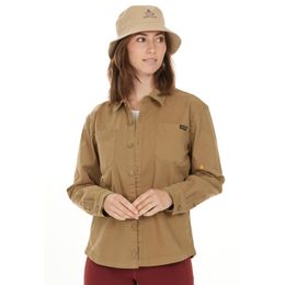 WHISTLER Damen Fleeceshirt "Fallon", braun, Gr. 38, unifarben, 97% Baumwolle, 3% Elasthan, Shirts, in zeitlosem Design