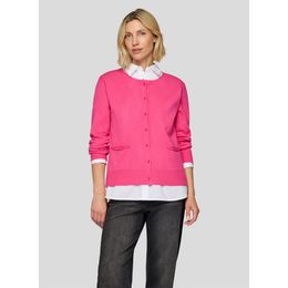 Rabe Damen Strickjacke "Strickjacke"pink, Gr. 44, unifarben, 50%Polyester, 30%Viskose, 20%Polyamid, Strickjacken