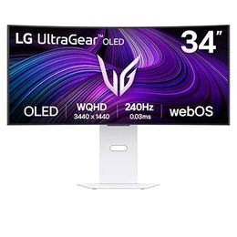 LG UltraGear&trade; curved SmartGamingMonitor 34 &Prime; OLED 240 Hz WQHD webOS, 0,03 ms (GtG), 240 Hz, Display HDR True Black 400 34GX90SAW