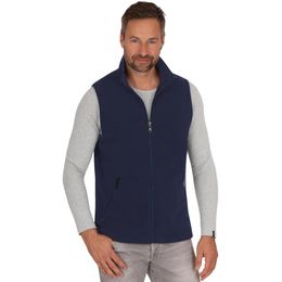 TRIGEMA Herren Fleeceweste "TRIGEMA Fleeceweste", blau, Gr. L, 100% Polyester, Westen