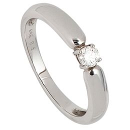Jobo Damen Diamantring "Wei&szlig;goldring", 54, P1 = bei 10-facher Vergr&ouml;&szlig;erung erkennbare Einschl&uuml;sse, Diamanten Wei&szlig;gold 585, silber, Diamanten,
