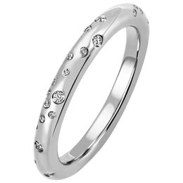 Jobo Damen Diamantring "Ring Wei&szlig;goldring", 56, SI = kleine Einschl&uuml;sse, Diamanten Wei&szlig;gold 585wei&szlig;gold 585, Diamanten, Wei&szlig;gold 585, Fingerringe,