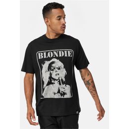 Recovered Herren T-Shirt "Blondie Heart Of Glass Face Relaxed", schwarz, Gr. L, bedruckt, 100% Baumwolle, Shirts, mit angesagtem Blondie-Fotoprint