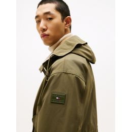 Tommy Hilfiger Herren Kurzmantel "WET WEATHER PARKA", gr&uuml;n, Gr. S, unifarben, Web, Obermaterial: 85% Polyester, 15% Polyamid, M&auml;ntel, Regular fit