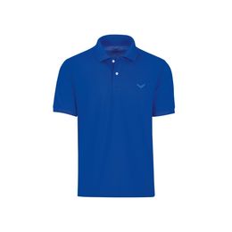 TRIGEMA M&auml;dchen Poloshirt "TRIGEMA Poloshirt DELUXE Piqu&eacute;", blau, Basic, Gr. 104, Piqu&eacute;, 100% Baumwolle, Shirts