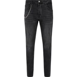 Bequeme Jeans 2Y STUDIOS "2Y Studios Herren 2Y Tapered Fit Jeans", Herren, Gr. 31, Normalgr&ouml;&szlig;en, schwarz, 97% Baumwolle, 3% Elasthan, unifarben, Jeans