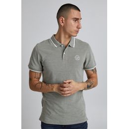 Poloshirt Blend "BHBhnate", Herren, Gr. XXL, grün (beetle grün), Web, 100% Baumwolle, unifarben, slim fit normal, V-Ausschnitt, Shirts, Klassisches Poloshirt mit Brustprint