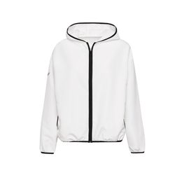 TRIGEMA Damen Sweatjacke "TRIGEMA D&uuml;nne Kapuzenjacke mit praktischen Taschen", wei&szlig;, Gr. XXL, Web, 100% Polyester, Sweatjacken
