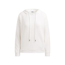 SOCCX Damen Kapuzenpulloverwei&szlig;, Gr. XL, unifarben, Strick, Material: 53% Viskose, 43% Polyester, 4% Elasthan, Pullover, aus Flauschstrick