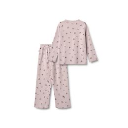 Wheat M&auml;dchen Jogginghose "Wheat Nightwear Picoting Mila"soft lila flowers, Gr. 110, 100% Baumwolle, Hosen
