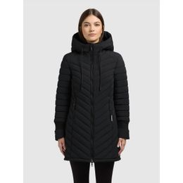 Khujo Damen Steppmantel "NITA4"schwarz, Gr. S, unifarben, Steppware, Obermaterial: 100% Polyester. Futter: 100% Polyester. Wattierung: 100%