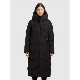 Khujo Damen Steppmantel "LINARI"schwarz, Gr. L, unifarben, Steppware, Obermaterial: 100% Polyester. Futter: 100% Nylon. Wattierung: 100% Polyester,