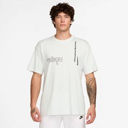 Nike Herren Langarmshirt "U NSW TEE M90 SWOOSH SPORT"summit wei&szlig;, Gr. S, Obermaterial: 100% Baumwolle, Shirts