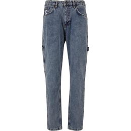 Karl Kani Damen Bequeme Jeans "Karl Kani Herren KK Retro Tapered Workwear Denim"vintage indigo, Gr. 30, unifarben, 100% Baumwolle, Jeans