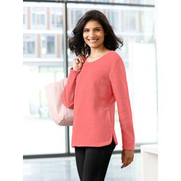 Classic Basics Damen Fleeceshirt "Fleece-Shirt", rosa, Gr. 46, unifarben, 100% Polyester, Shirts