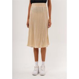 FRESHLIONS Damen Sommerrock "Danica", beige, Gr. M, 100% Polyester, R&ouml;cke, im einfarbigen Design