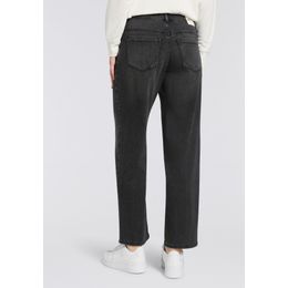 MAC Damen Straight-Jeans "GRACIA", grau, Gr. 38, unifarben, Denim/Jeans, Obermaterial: 77% Baumwolle, 10% Polyester, 10% Viskose, 3% Elasthan, Jeans,