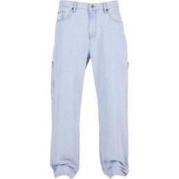 Karl Kani Herren Bequeme Jeans "Karl Kani Herren KMI-PL063-090-13 KK Retro Baggy Workwear Denim", blau, Gr. 34, unifarben, 100% Baumwolle, Jeans