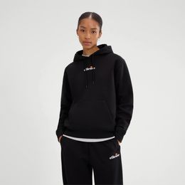 Ellesse Damen Kapuzensweatshirt, schwarz, Gr. 38, Obermaterial: 70% Baumwolle, 30% Polyester, Sweatshirts, mit Kapuze, aus Baumwolle und Polyester,