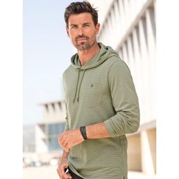 Marco Donati Herren Kapuzenshirt "Langarm-Shirt", gr&uuml;n, Gr. 44, meliert, 100% Baumwolle, Shirts