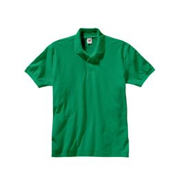 Herren Poloshirt "Poloshirt", grün, Gr. 4, Fruit of the Loom, unifarben, 100% Baumwolle, Shirts
