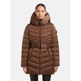 Khujo Damen Kurzmantel "Kina", braun, Gr. XXL, Obermaterial: 100% Polyester. Innenfutter: 100% Nylon. Wattierung: 100% Polyester. Beschichtung: 100%