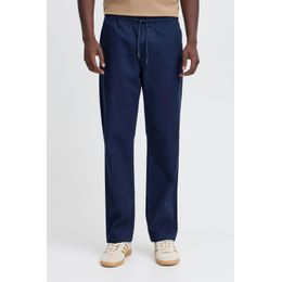 Chinohose Blend "BHMADDOX", Herren, Gr. L, US-Größen, marineblaus, Twill, 98% Baumwolle, 2% Elasthan, unifarben, Basic, normal normal, Hosen Chinohose, Modische Joggpant mit elastischem Bund